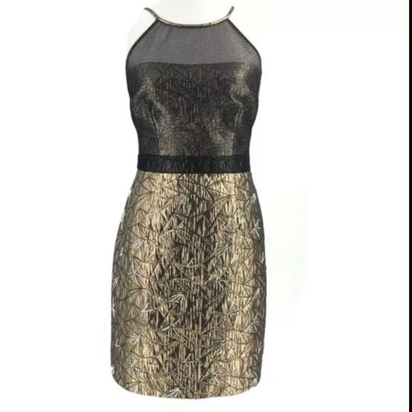 Phoebe Couture | Dresses | Phoebe Couture Metallic Sequin Cocktail ...